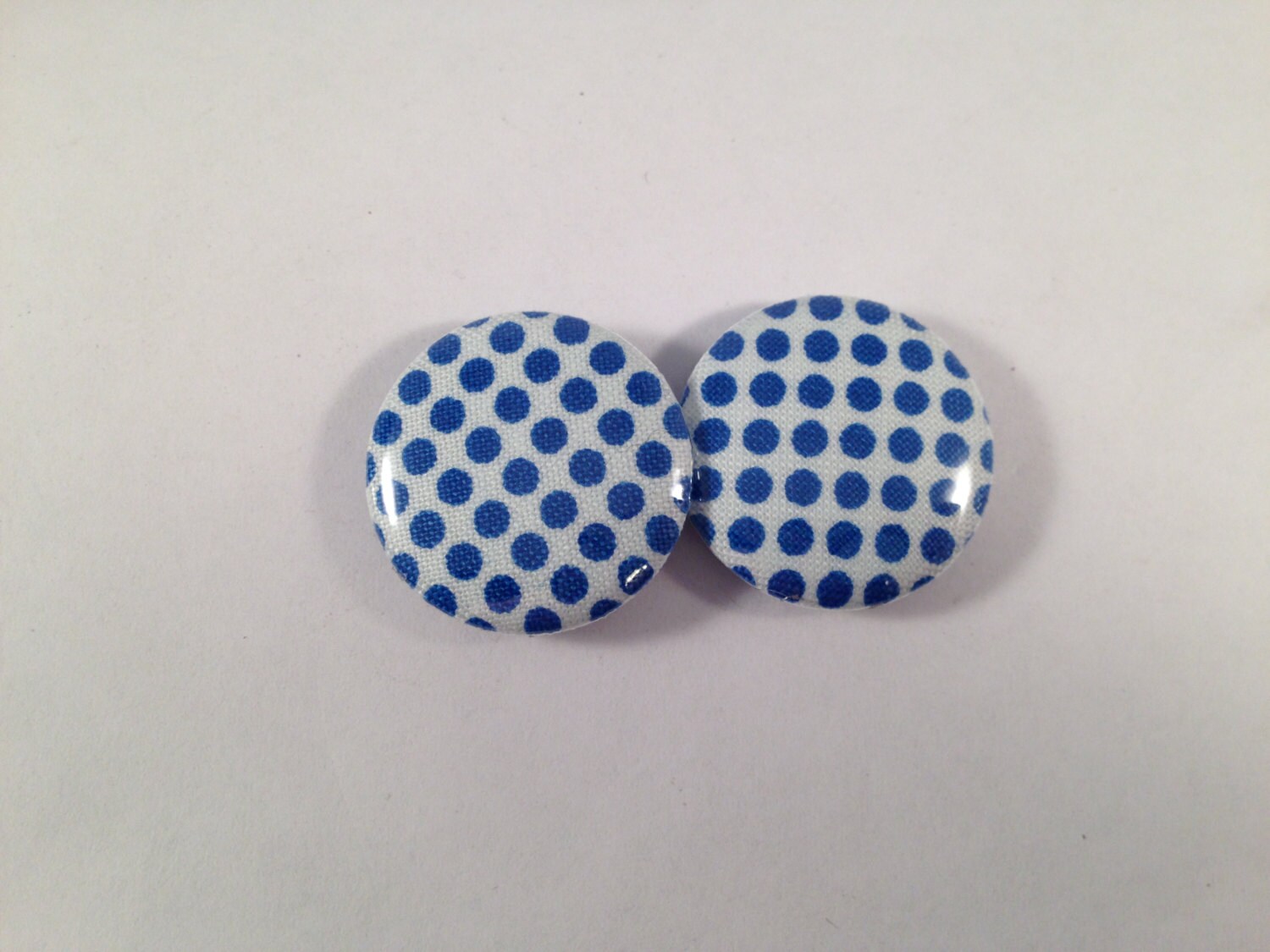 Blue Polka Dot Magnet Set - Etsy