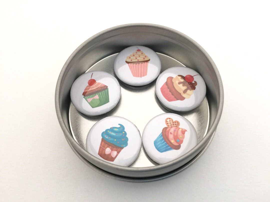 Gift for Cupcake Lover, Cupcake Magnet Set - Etsy