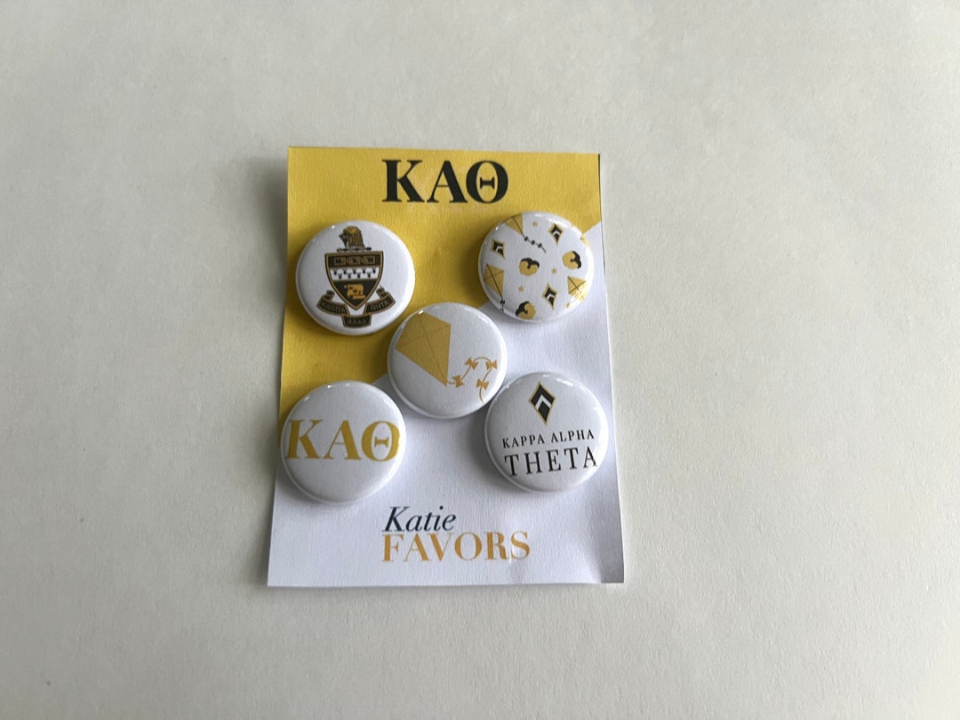 Kappa Alpha Theta 5 Mini-pin Set - Etsy