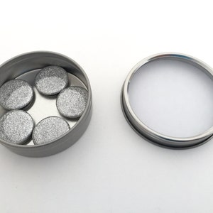 Silver Glitter Magnet Set - Etsy