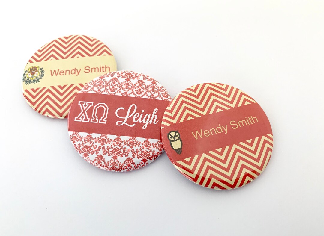 25 Chi Omega Name Tags - Etsy