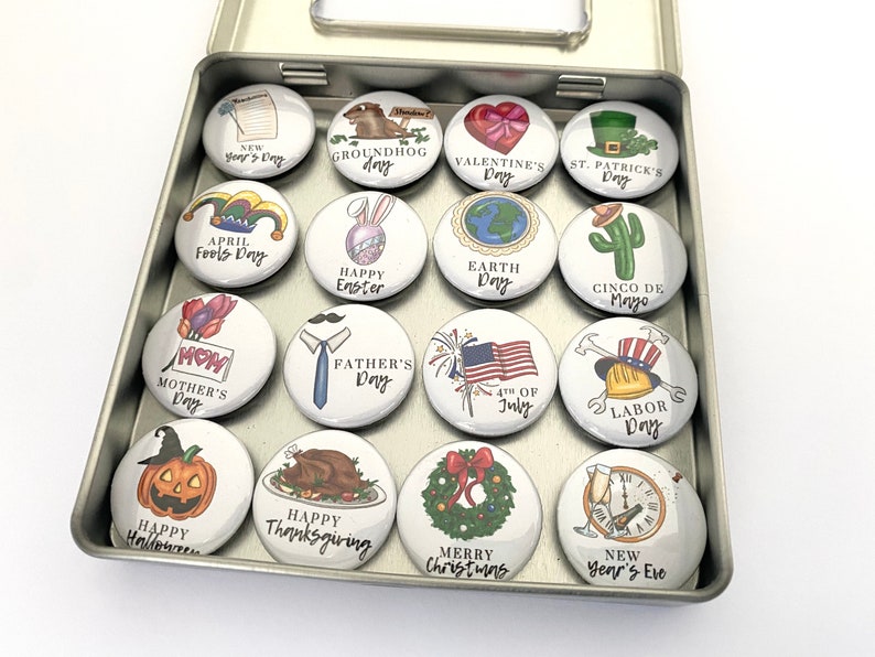 A Year in Holidays Magnet Set, Customizable - Etsy