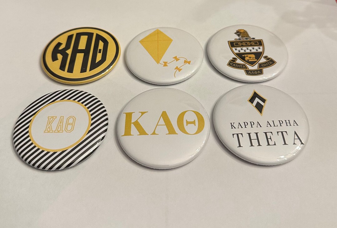 Kappa Alpha Theta Pocket Mirrors, Magnets and Pins - Etsy