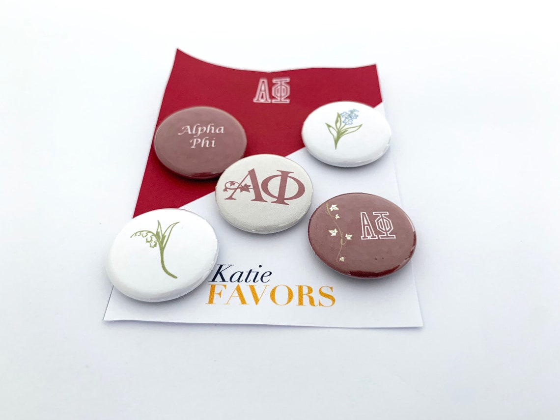 Alpha Phi 5 Mini-pin Set - Etsy