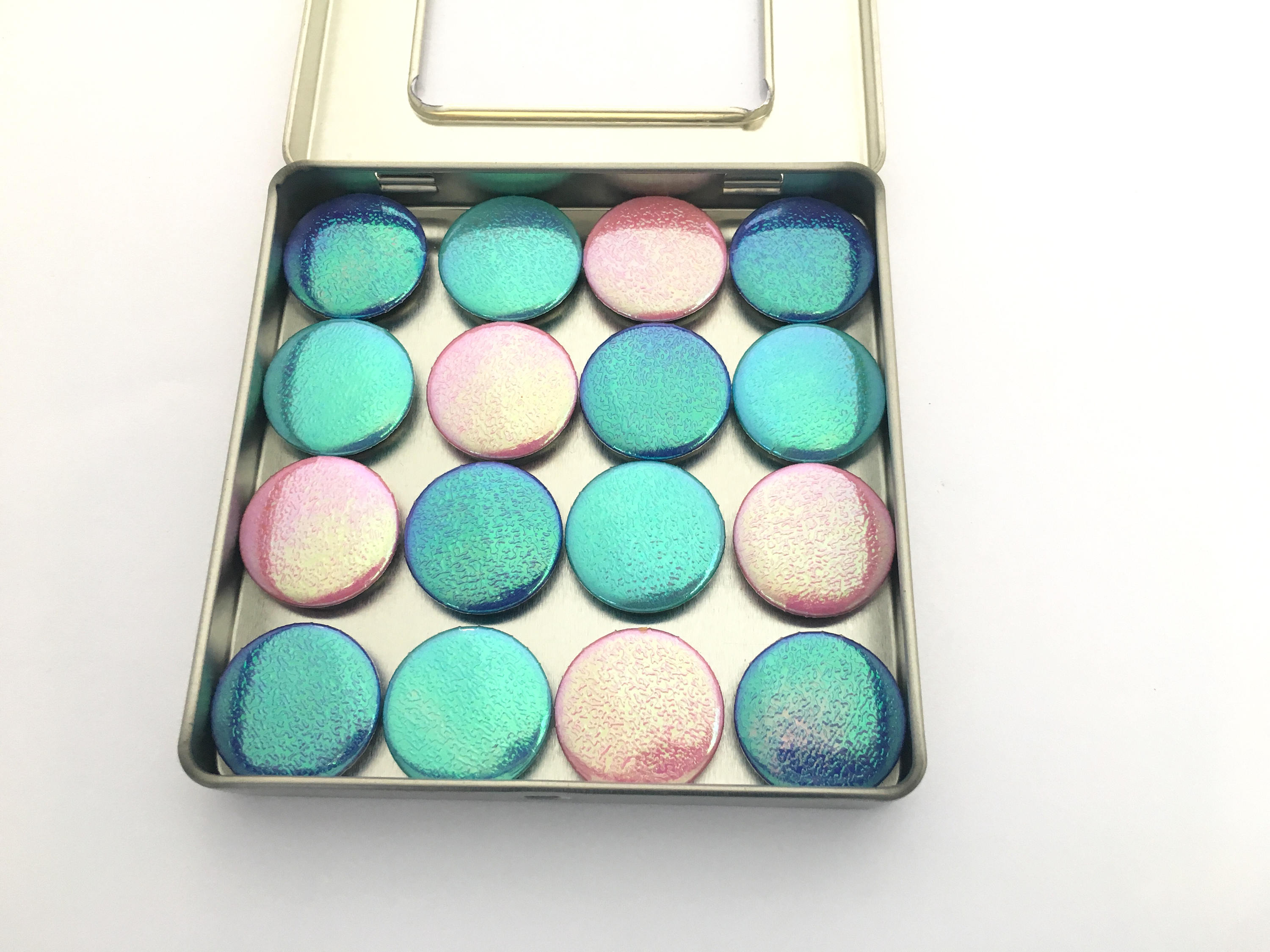 Iridescent Magnet Set Available in Pink Teal and Blue or | Etsy