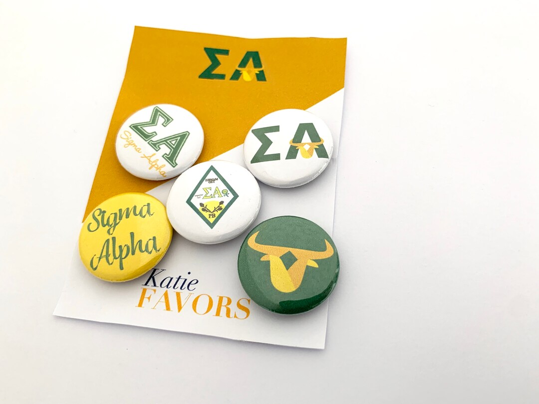 Sigma Alpha 5 Mini-pin Set - Etsy