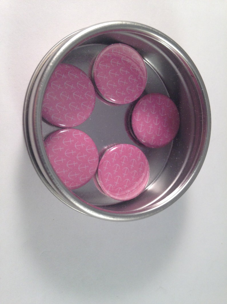 Pink Anchor Magnet Set | Etsy