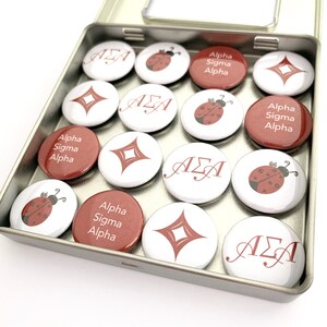 Alpha Sigma Alpha Magnet Set - Etsy