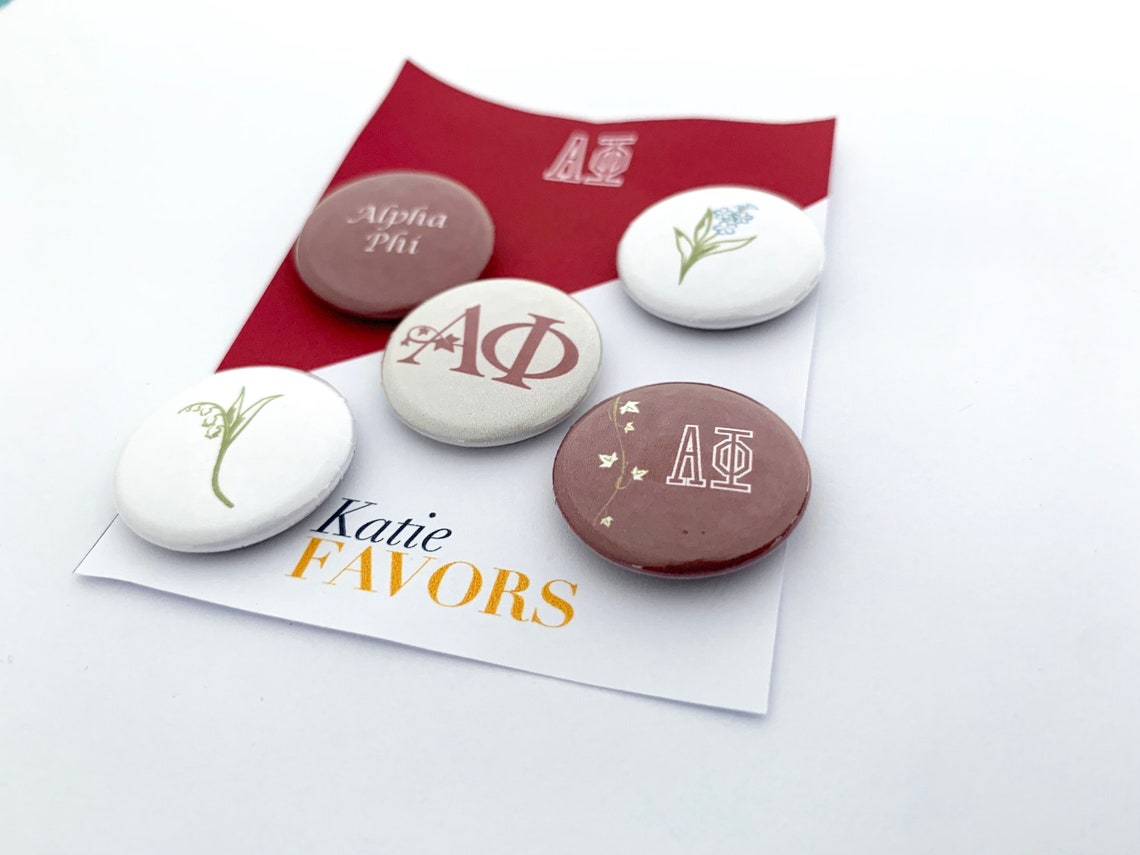 Alpha Phi 5 Mini-pin Set - Etsy