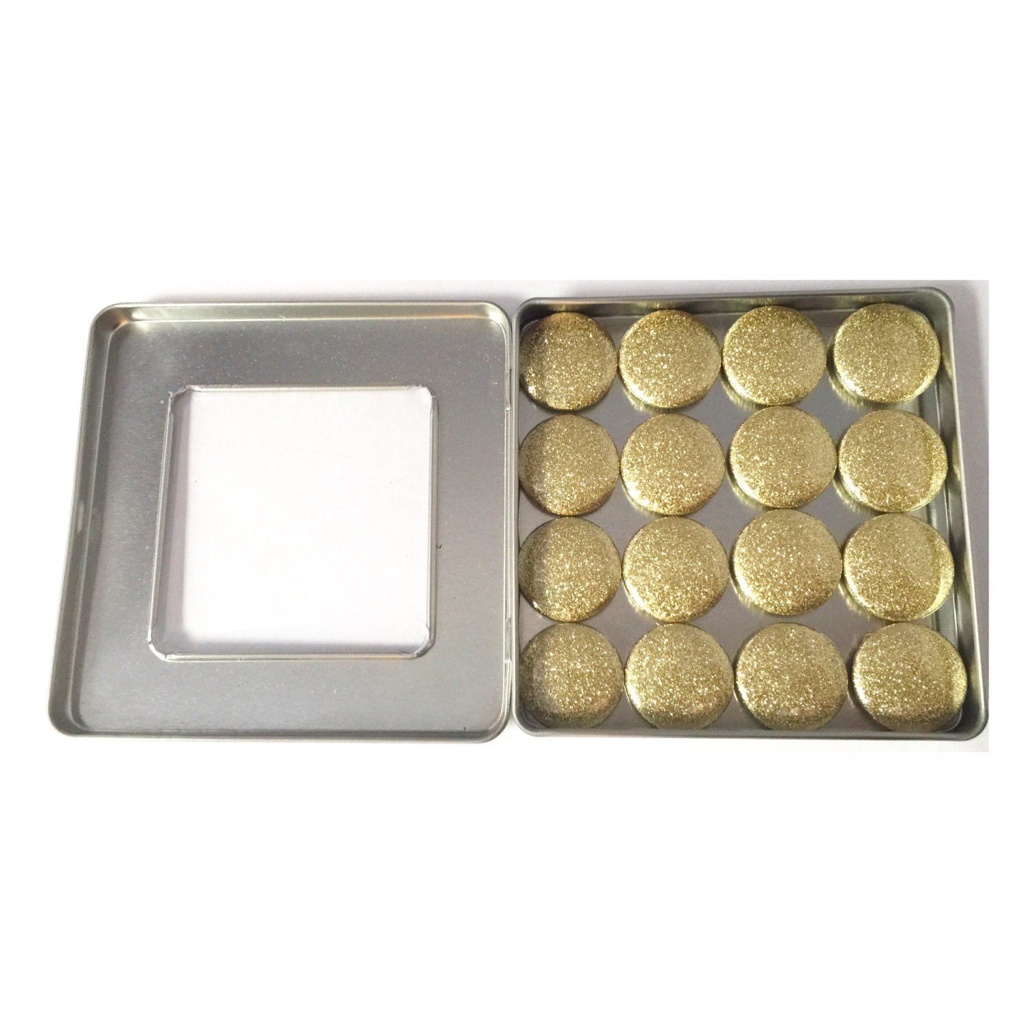 Gold Glitter Magnet Set - Etsy