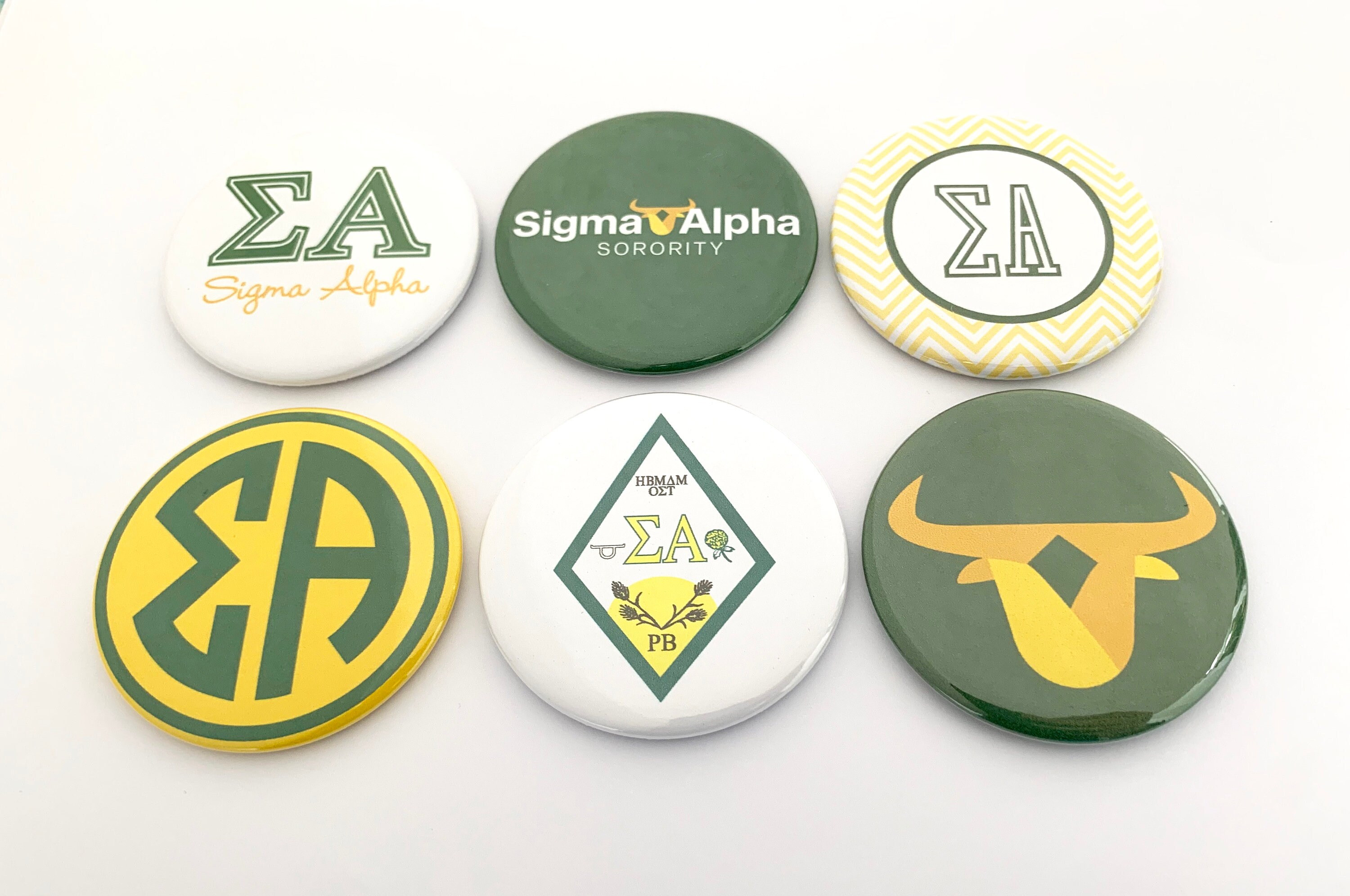 Sigma Alpha Pocket Mirrors, Magnets and Pins - Etsy
