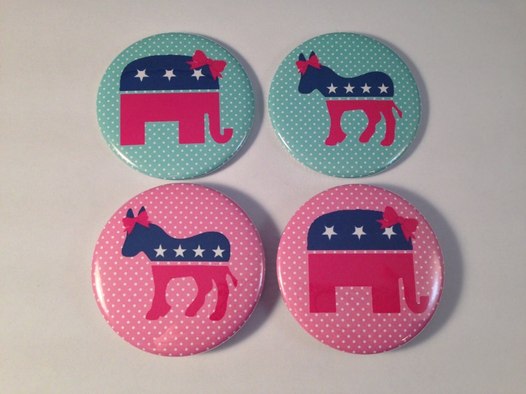 Political Pocket Mirrors, Politics, Republican, Democrat - Etsy