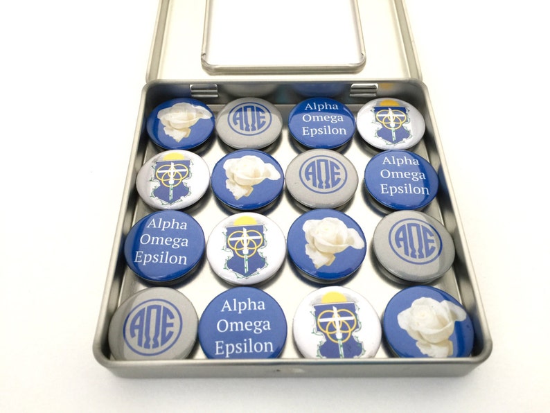 Alpha Omega Epsilon Magnet Set - Etsy