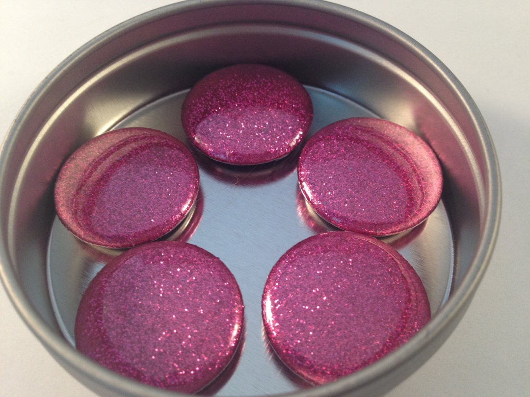 Pink Glitter Magnet Set - Etsy
