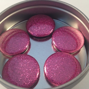 Pink Glitter Magnet Set - Etsy