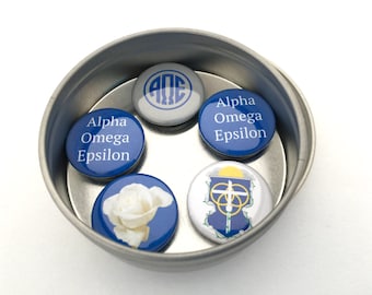 Alpha Omega Epsilon Magnet Set - Etsy