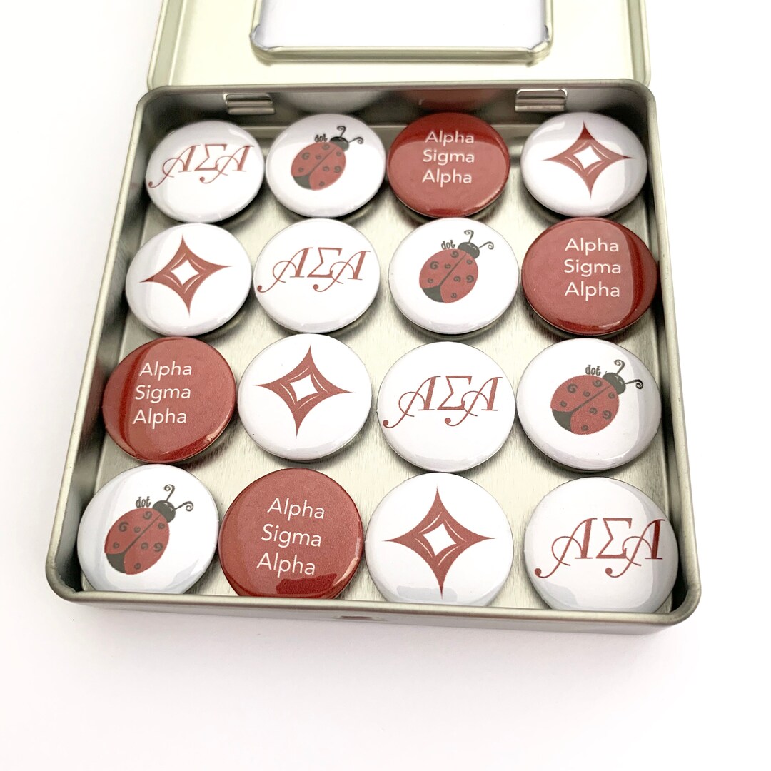 Alpha Sigma Alpha Magnet Set - Etsy