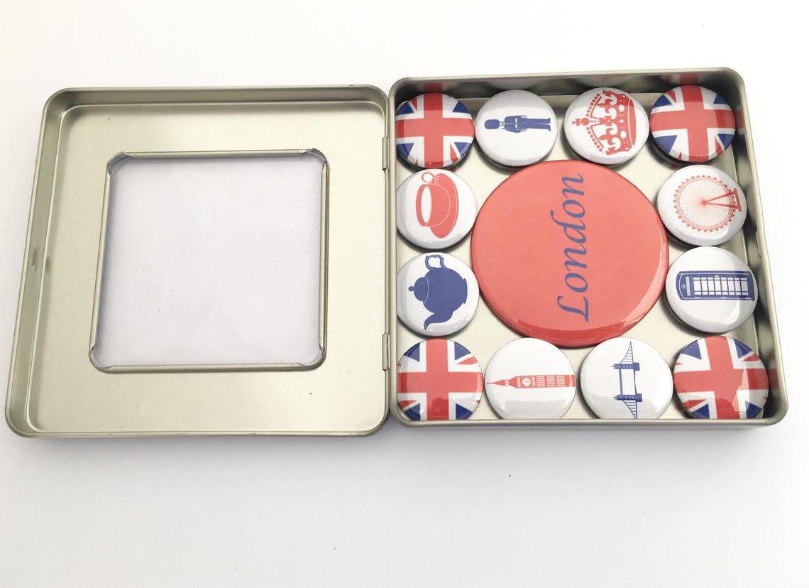 London England Magnet Set Center Magnet Can Be Personalized - Etsy