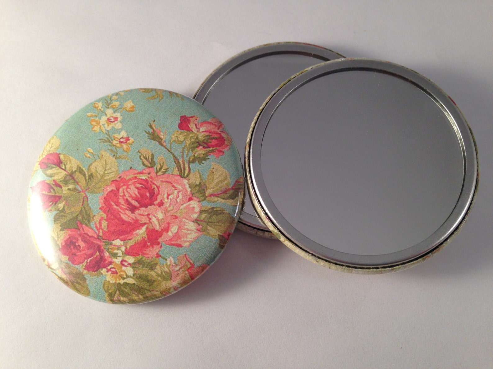 Vintage Looking Floral Pocket Mirrors - Etsy