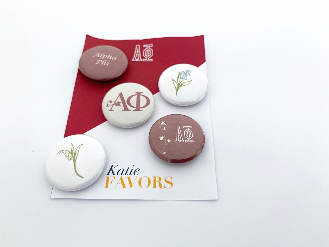 Alpha Phi 5 Mini-pin Set - Etsy