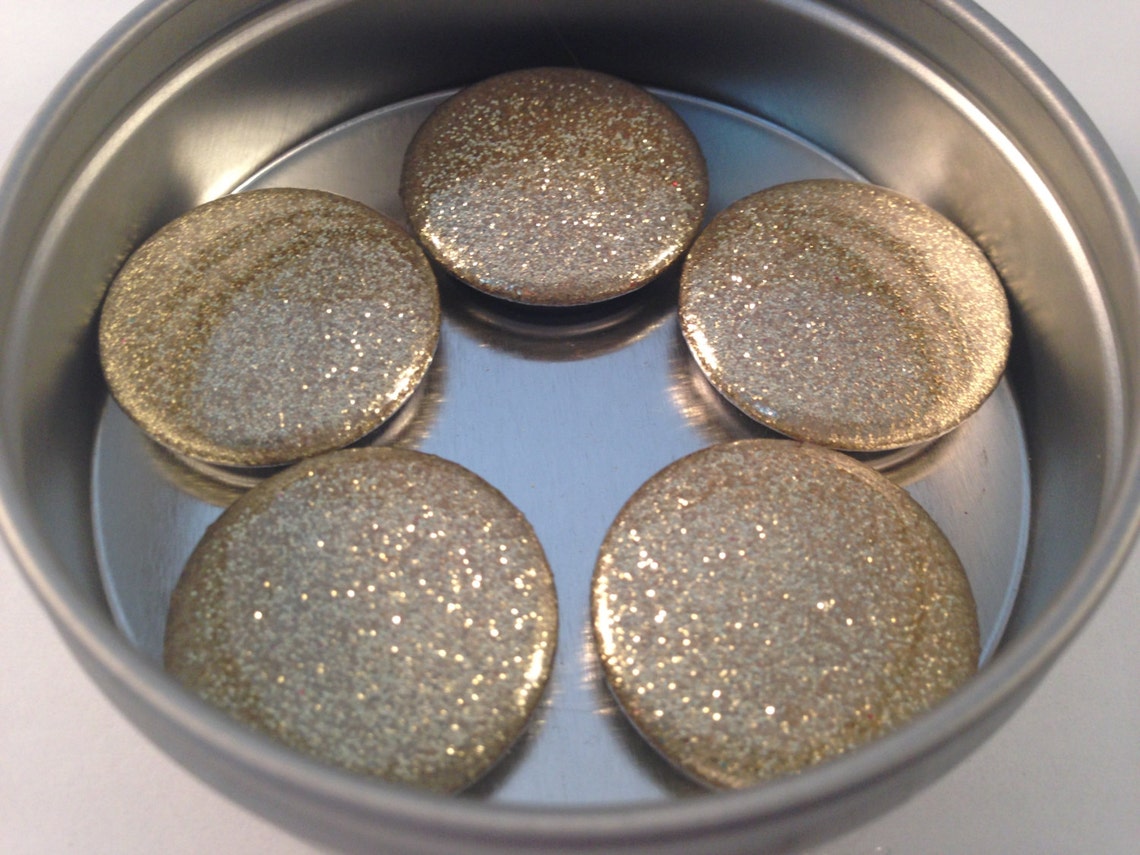 Gold Glitter Magnet Set | Etsy