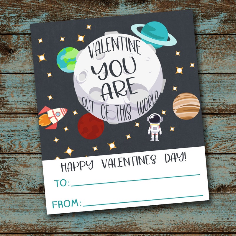 Space Valentine - Etsy