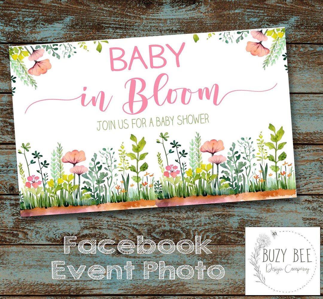 Baby in Bloom Shower Facebook Event Photo, Flower, Baby Girl Shower ...
