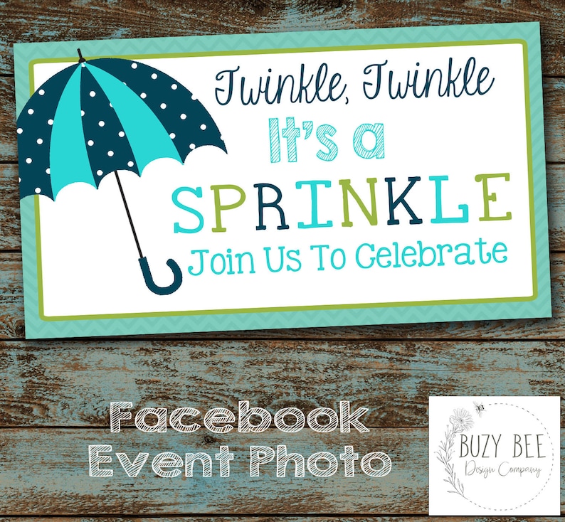 Baby Sprinkle Facebook Event Header Shower Facebook Cover - Etsy