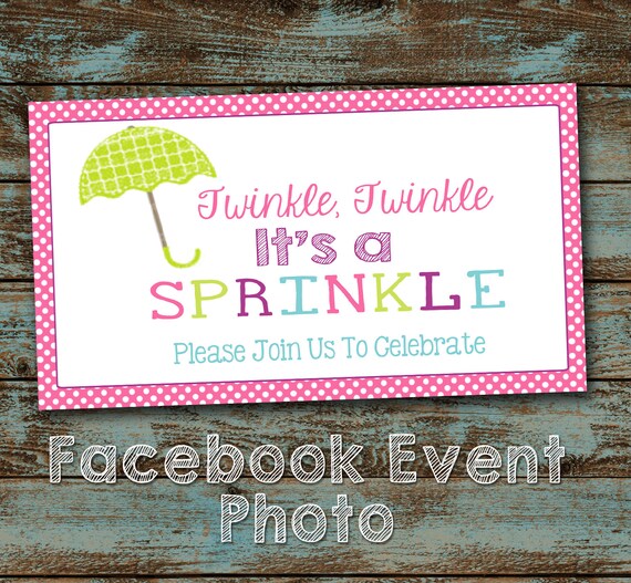 Baby Sprinkle Facebook Event Header Baby Shower Facebook | Etsy