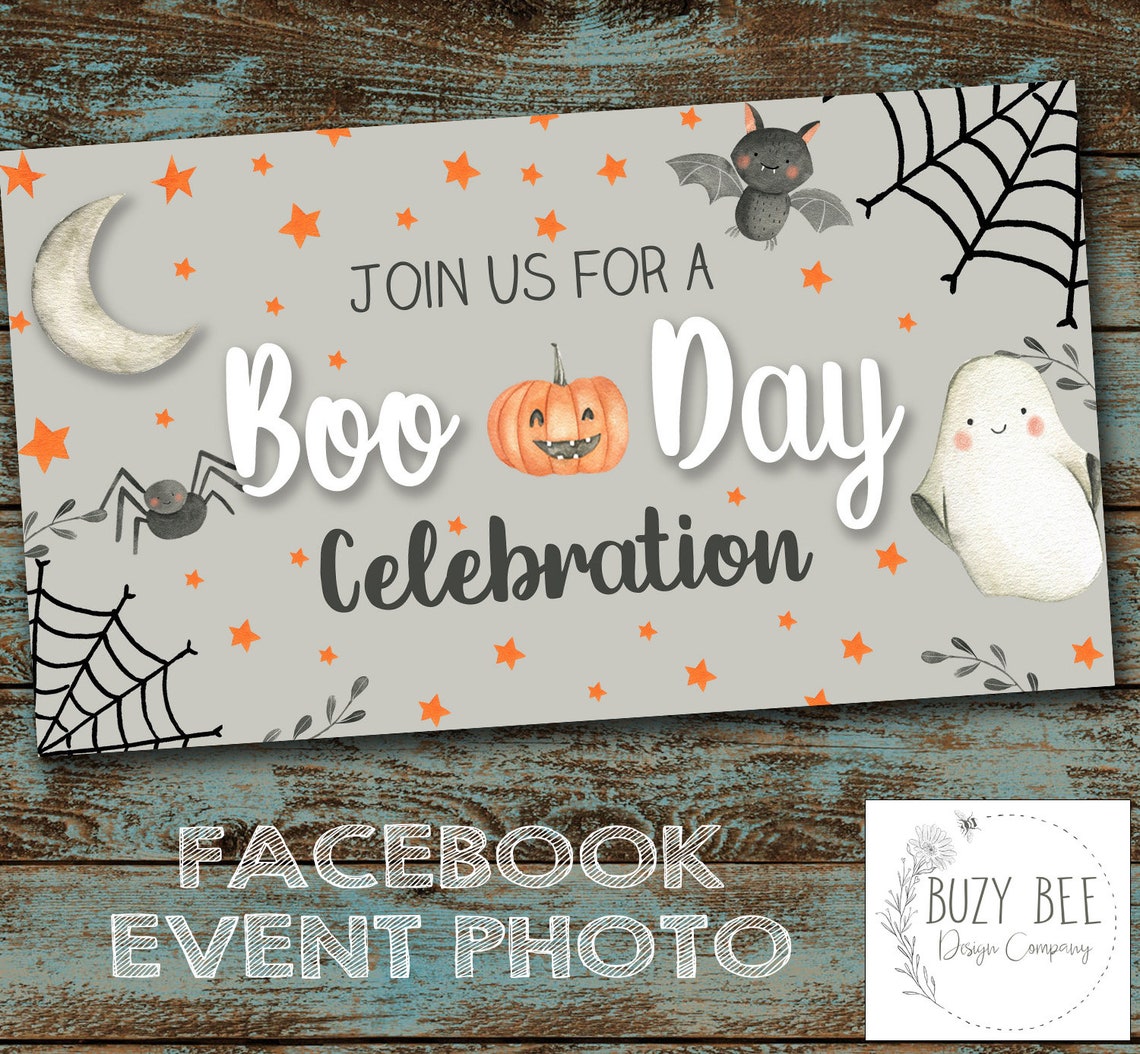 Halloween Birthday Invitation Boo Day Invitation Halloween - Etsy