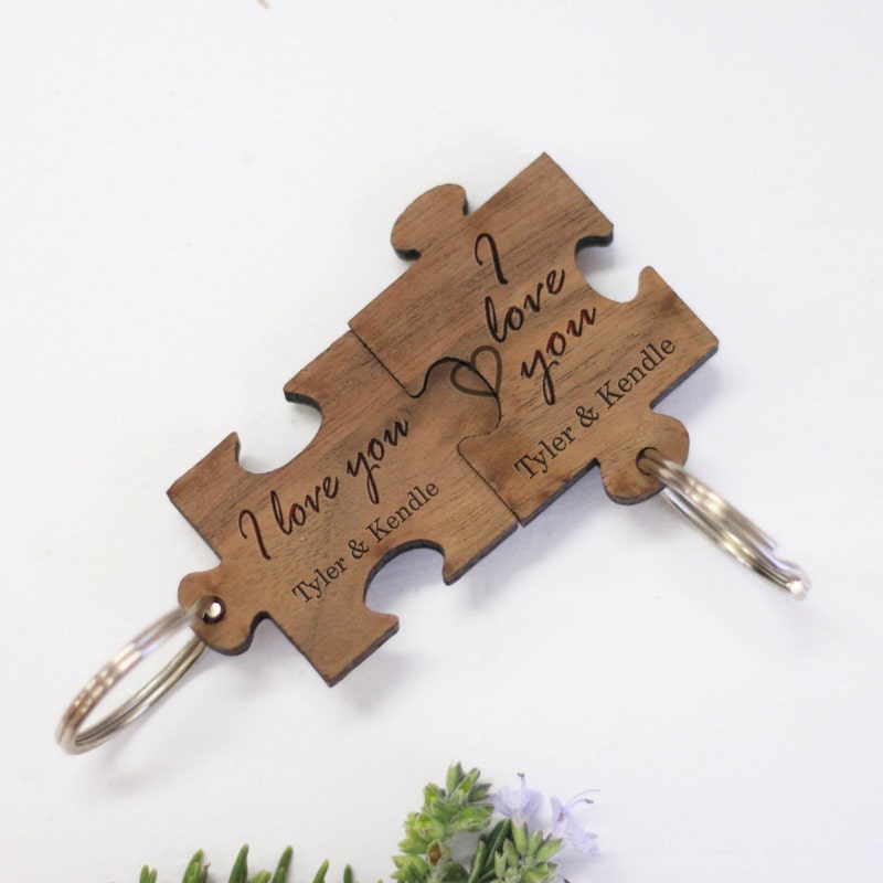 Puzzle Keychain - Etsy