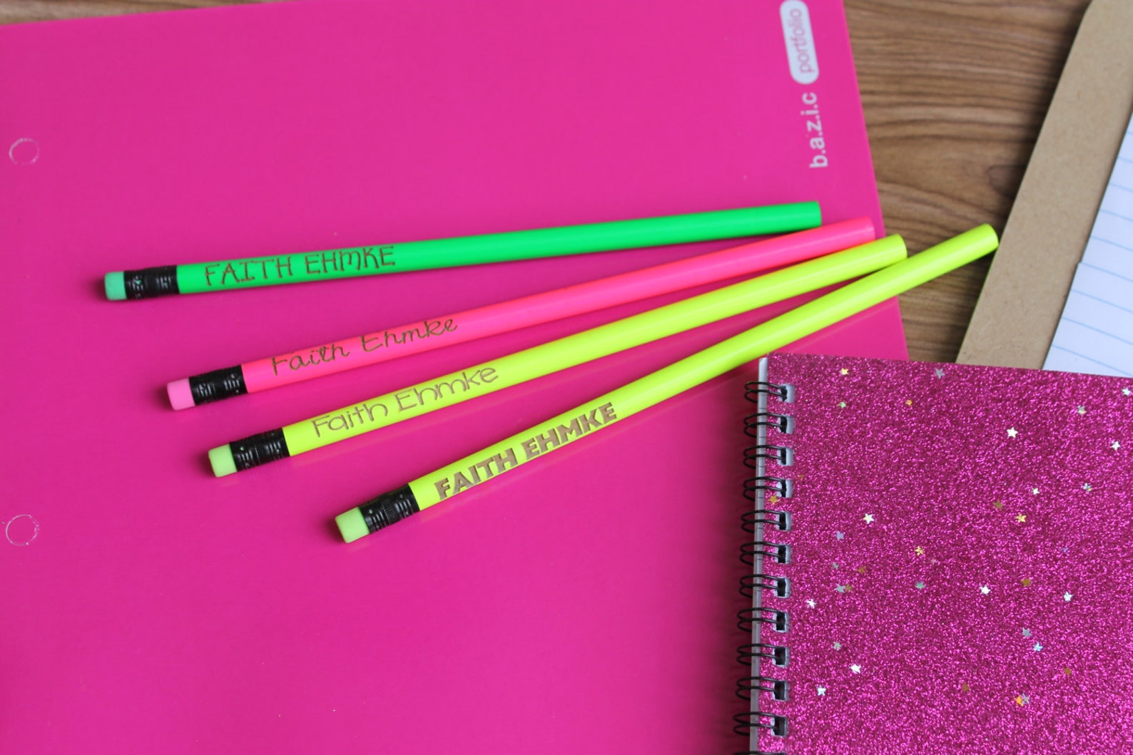 Set of 4 Personalized Pencils Personalized Pencils Custom | Etsy