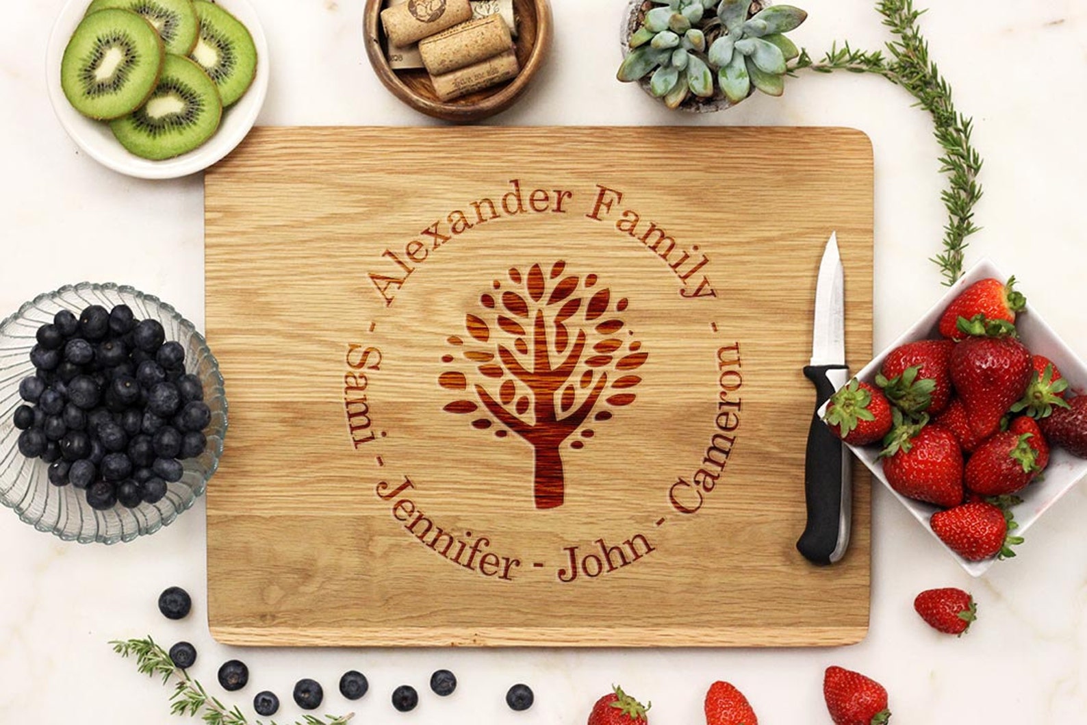 Custom Cutting Board Family Name Board Housewarming Decor - Etsy