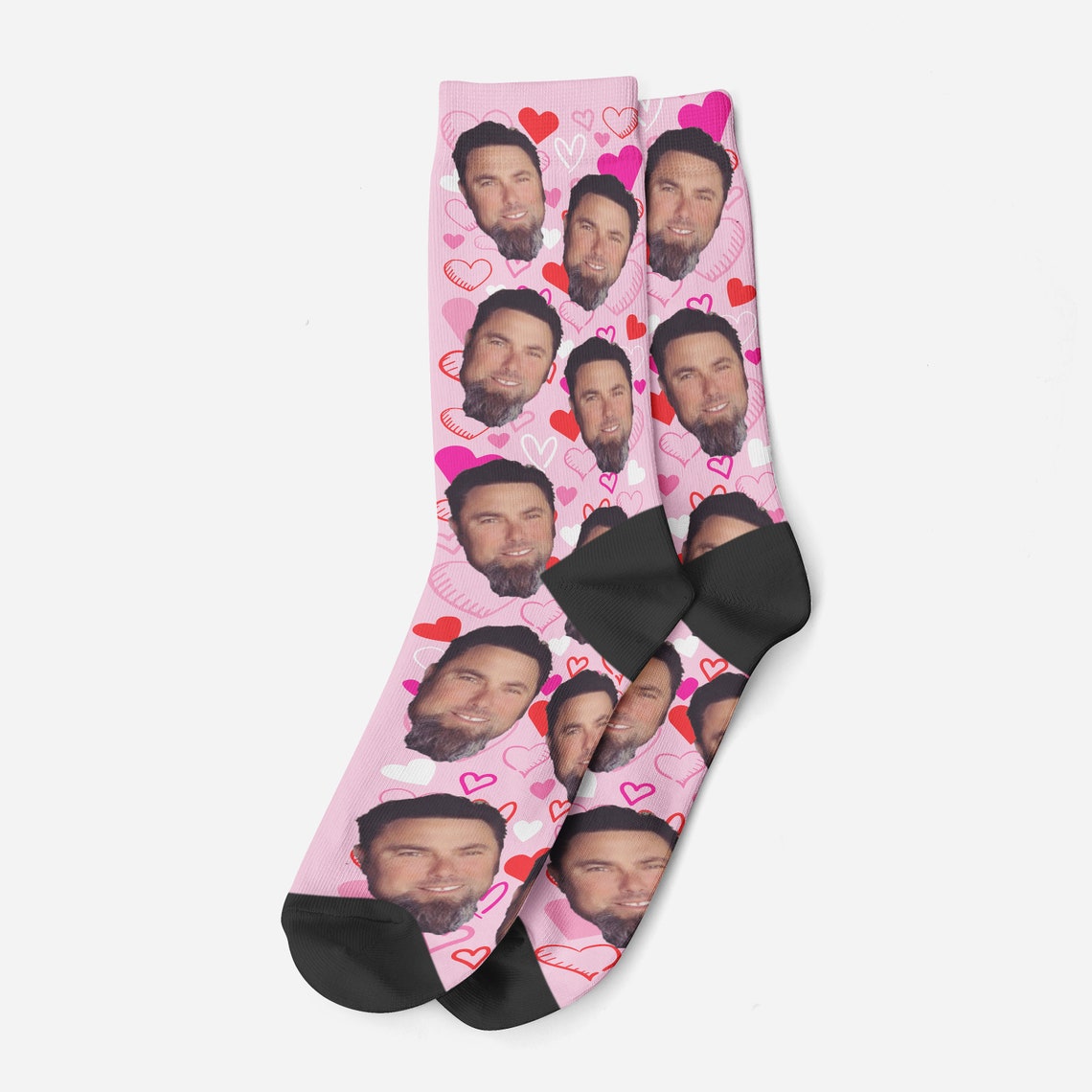 Custom Photo Socks Personalized Valentines Socks - Etsy