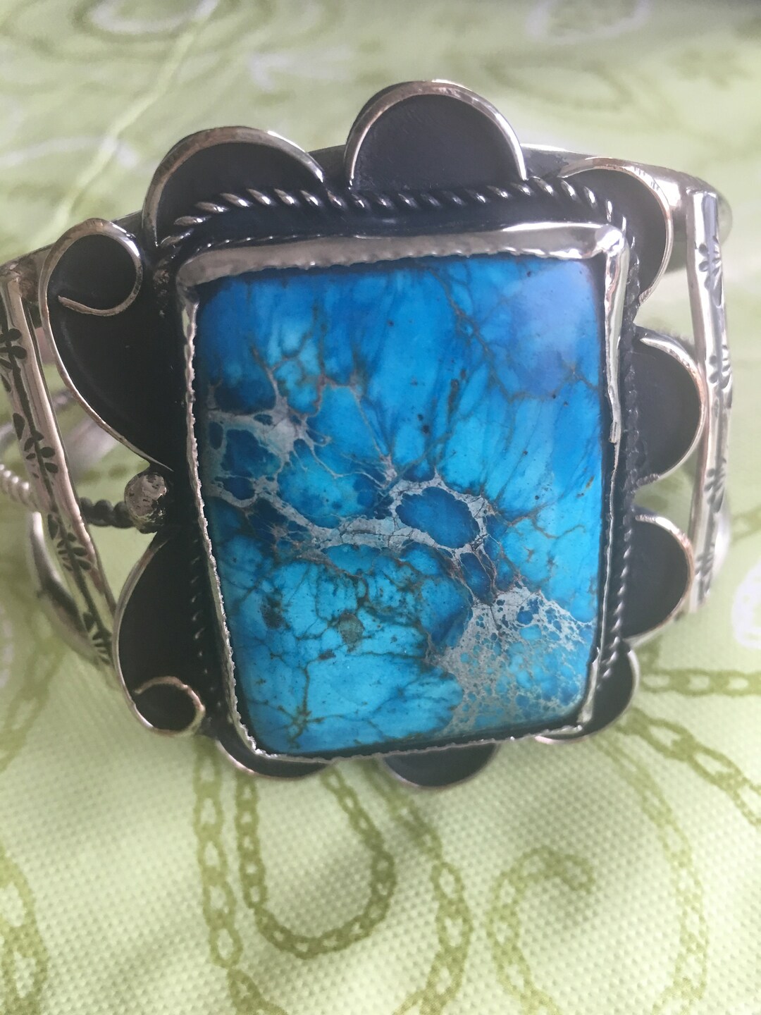 ENORMOUS and Beautiful Sea Sediment Silver STATEMENT Cuff - Etsy