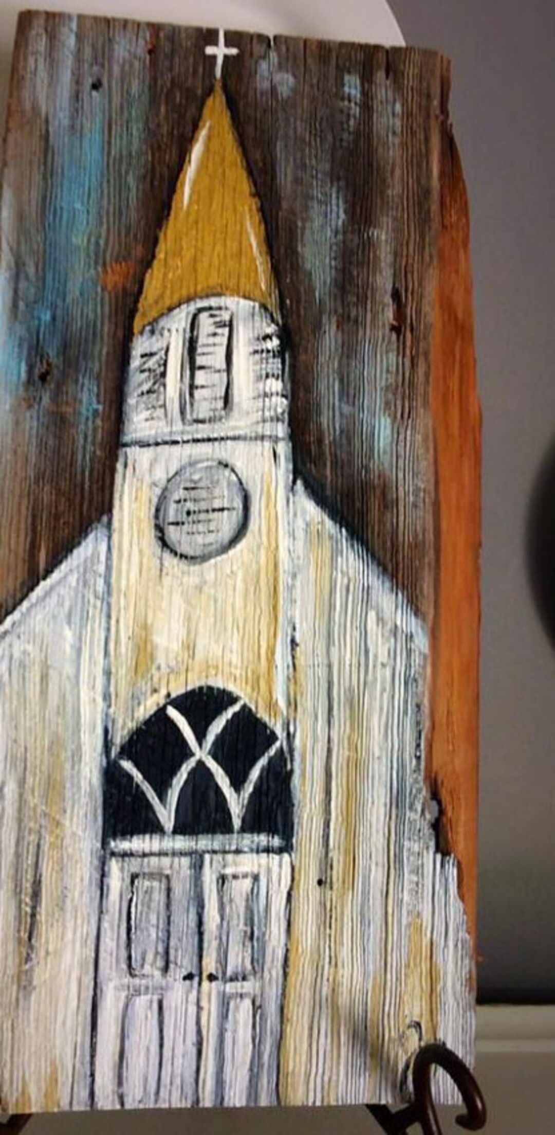 Rustic Church Painting - Etsy