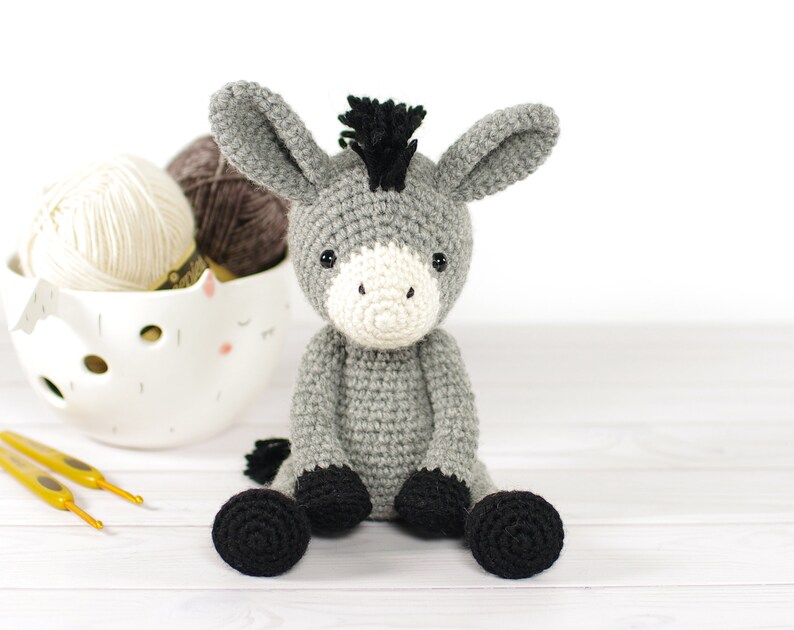 Small Amigurumi Donkey Crochet Pattern With Step-by-step | Etsy