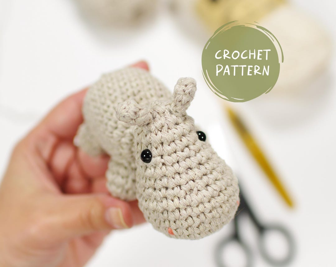 Small Hippo Crochet Pattern - Beginner-friendly Stuffed Animal Tutorial ...