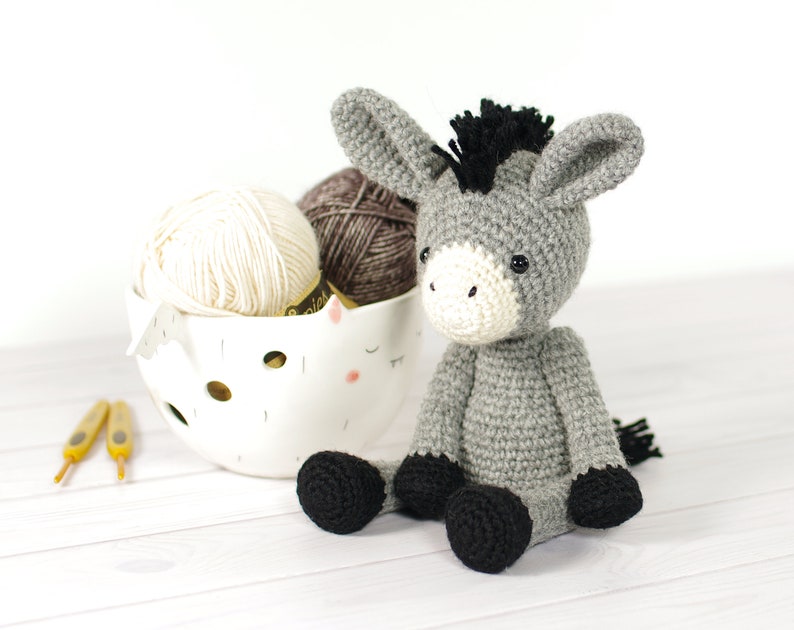 Small Amigurumi Donkey Crochet Pattern With Step-by-step | Etsy