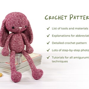Amigurumi Bunny Pattern Crochet Rabbit Pattern and Tutorial With Step ...