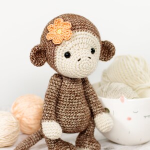 Monkey Crochet Pattern Cute Amigurumi Monkey Pattern and Tutorial With ...