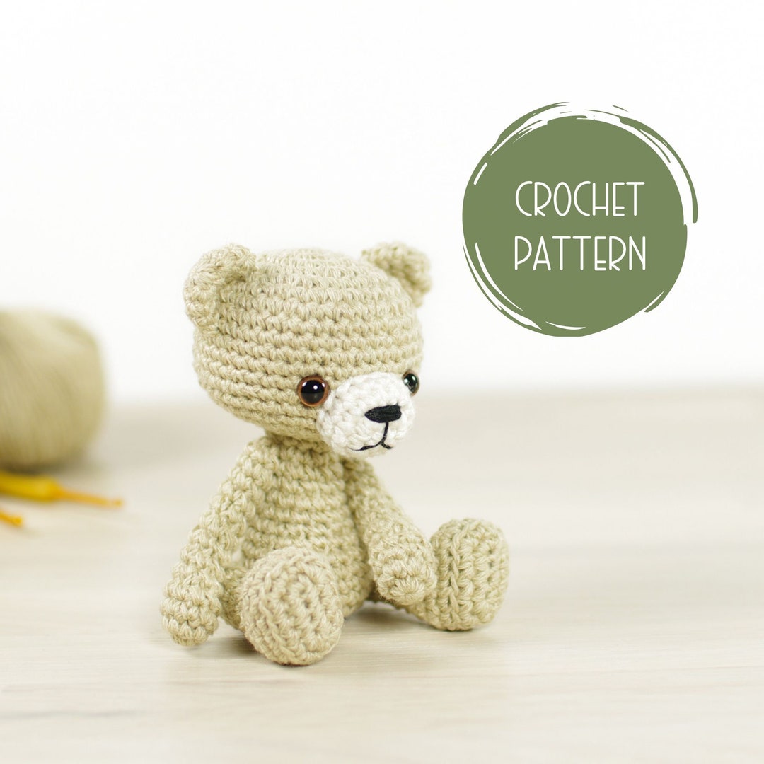 Small Teddy Bear Crochet Pattern Amigurumi Pattern and Tutorial With ...