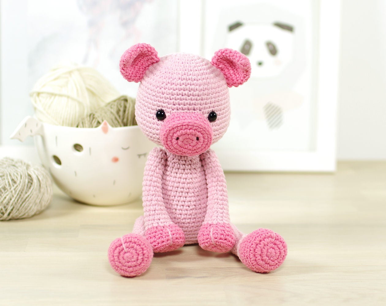 PATTERN: Pig Amigurumi piglet crochet pattern and tutorial | Etsy