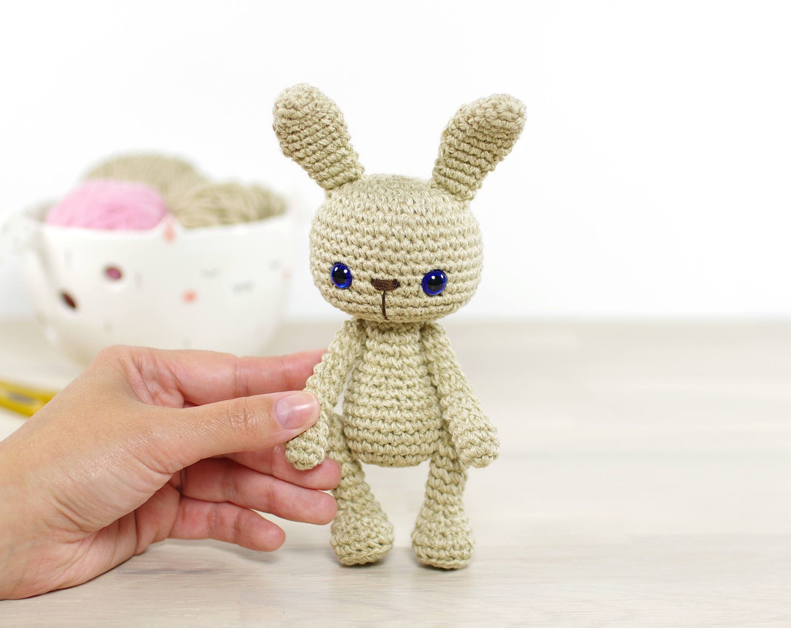 Small Bunny Crochet Pattern - Amigurumi Rabbit Tutorial With Step-by ...