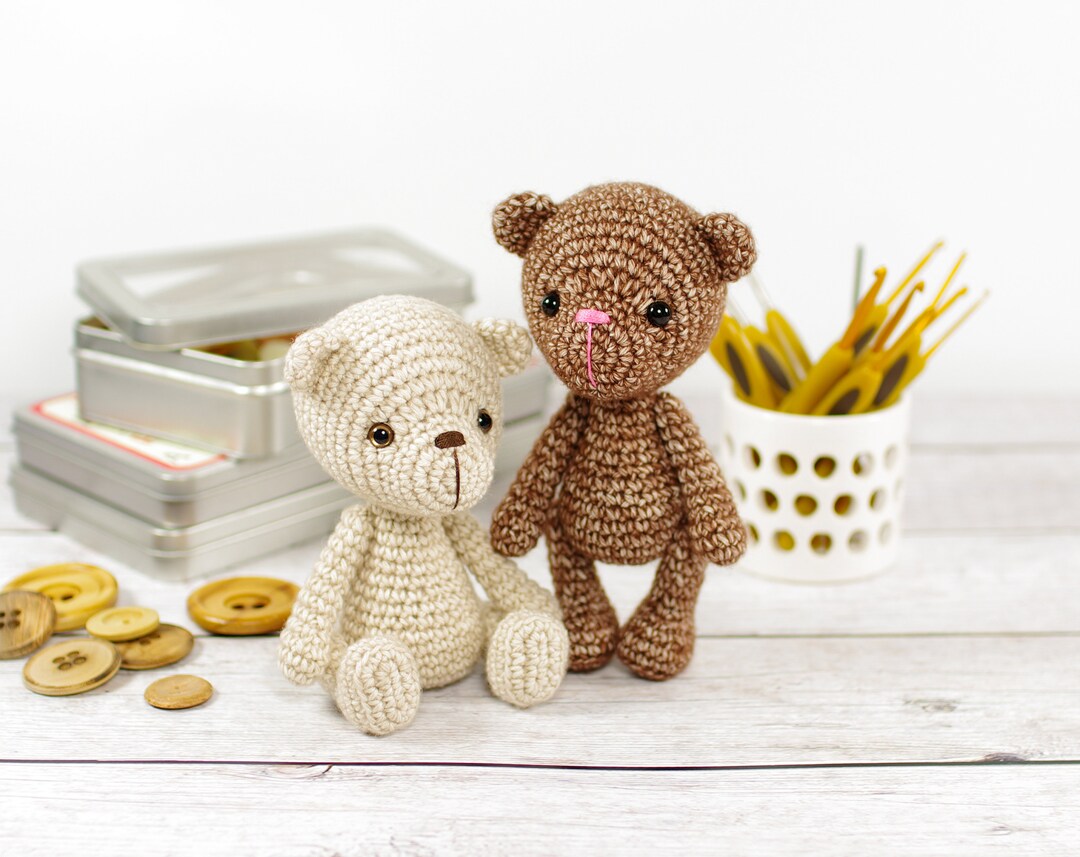 Small Teddy Bear Crochet Pattern Amigurumi Teddy Bear Pattern and ...