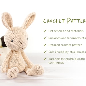 Bunny Crochet Pattern - Amigurumi Pattern and Tutorial With Step-by ...