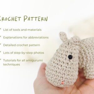 Small Hippo Crochet Pattern - Beginner-friendly Stuffed Animal Tutorial ...