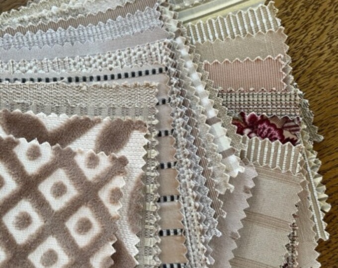Vintage Fabric Samples Fabric Swatches Shades of Gold and - Etsy