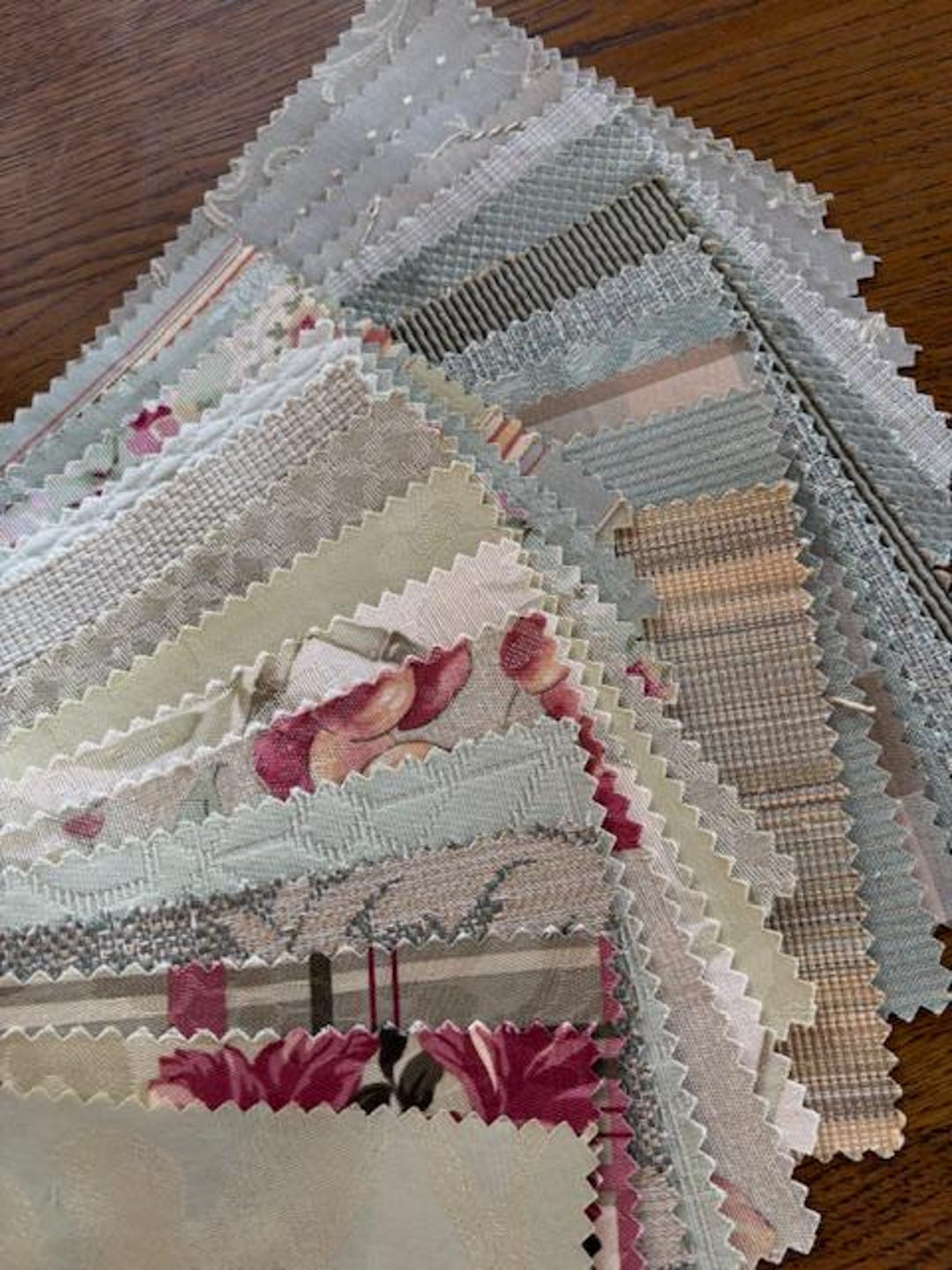 Vintage Fabric Samples - Fabric Swatches, Sage Green - Ephemera - Etsy