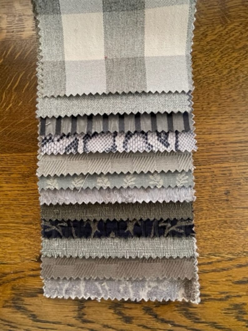 Vintage Fabric Samples Fabric Swatches Shades of Olive and - Etsy